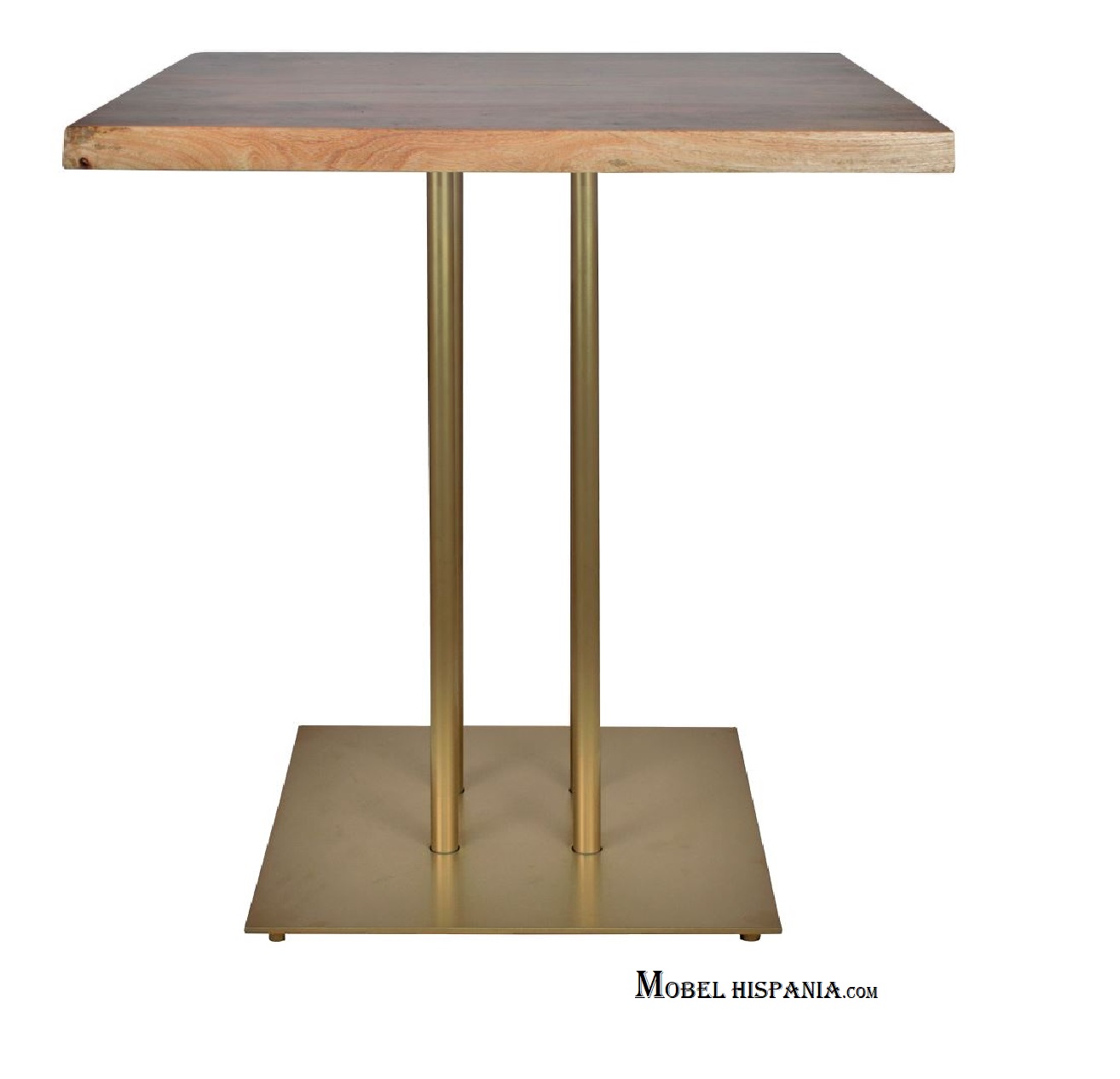 SIDECAR Oro Mesa estilo industrial metal y madera - Mobel Hispania